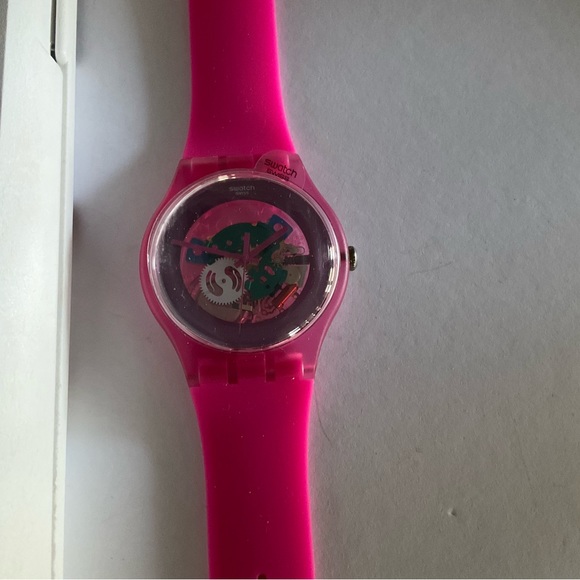 Swatch | Accessories | New Limited Edition Swatch Watch 4mm Pink ...